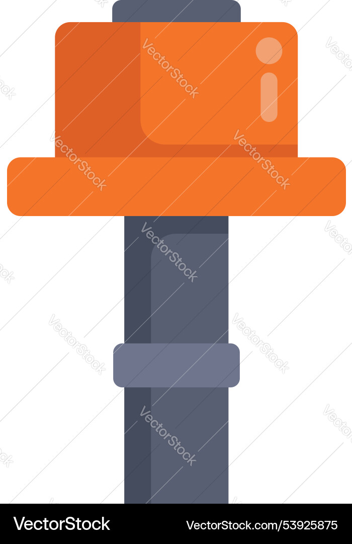 Orange water pump delivering for irrigation Vector Image