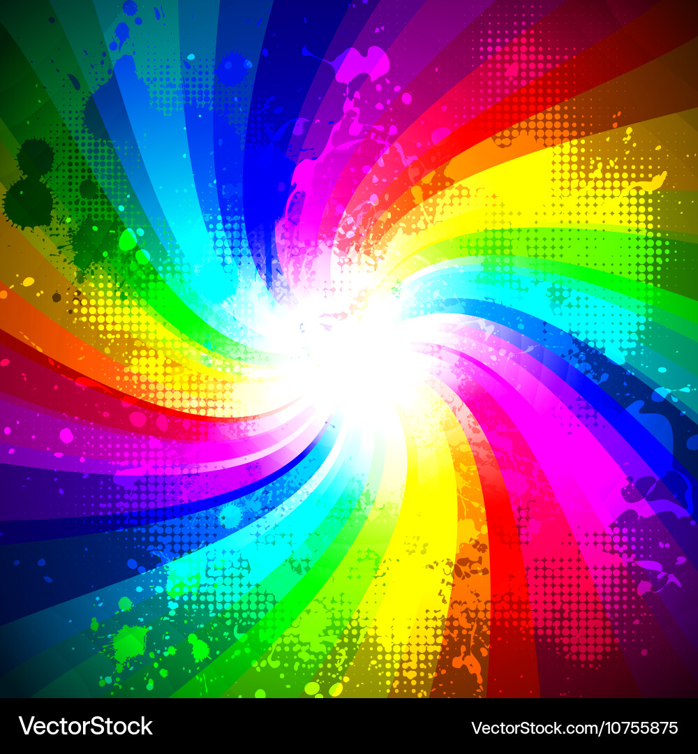 Rainbow splash Royalty Free Vector Image - VectorStock