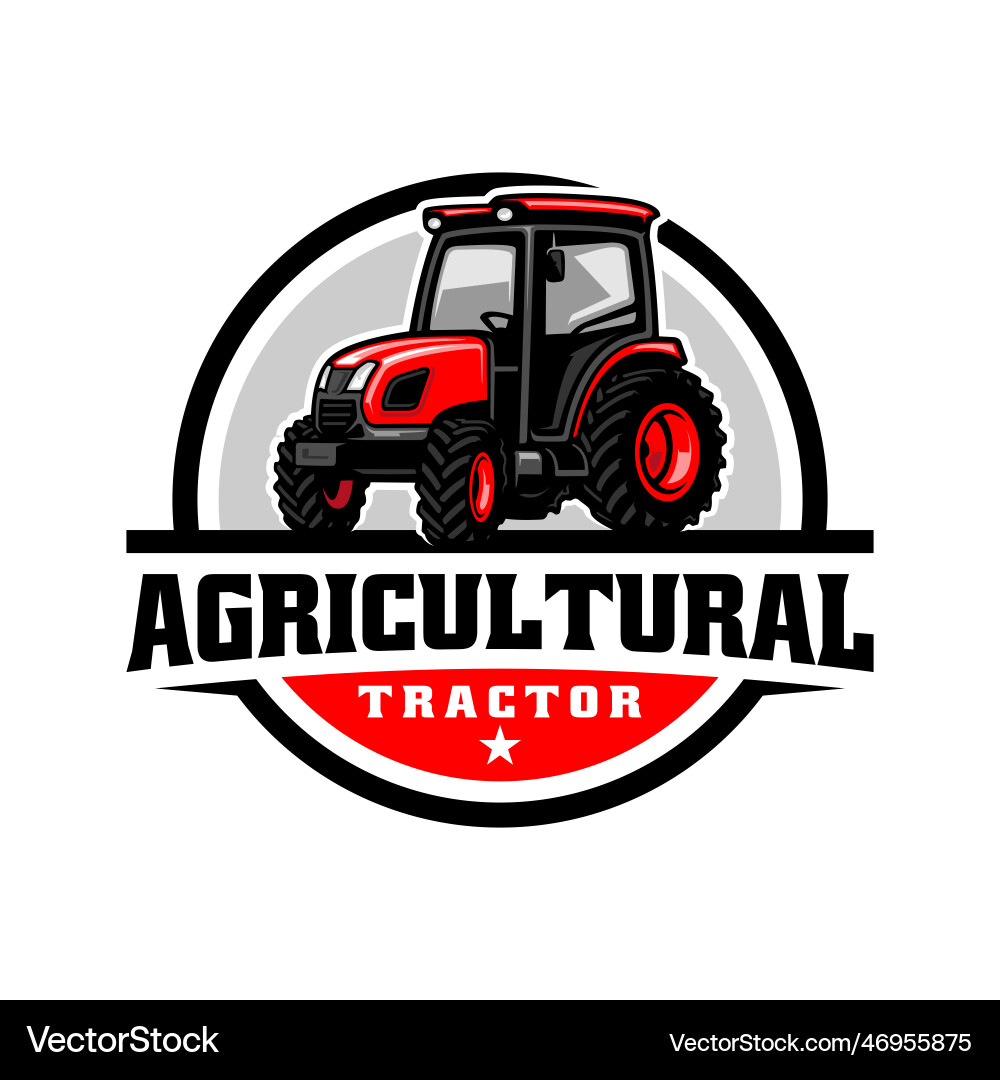 Tractor Logo - Farm Equipment Royalty Free Vector Image