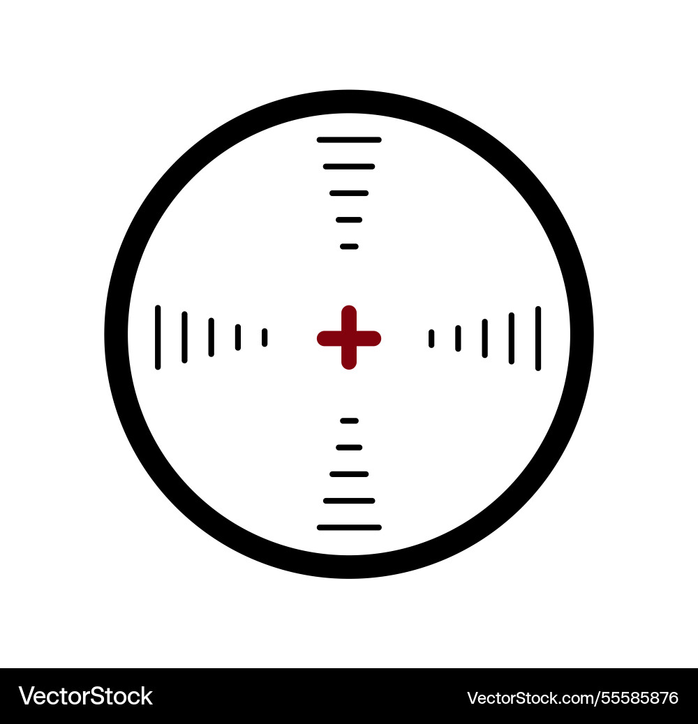 Crosshair sight icon Royalty Free Vector Image