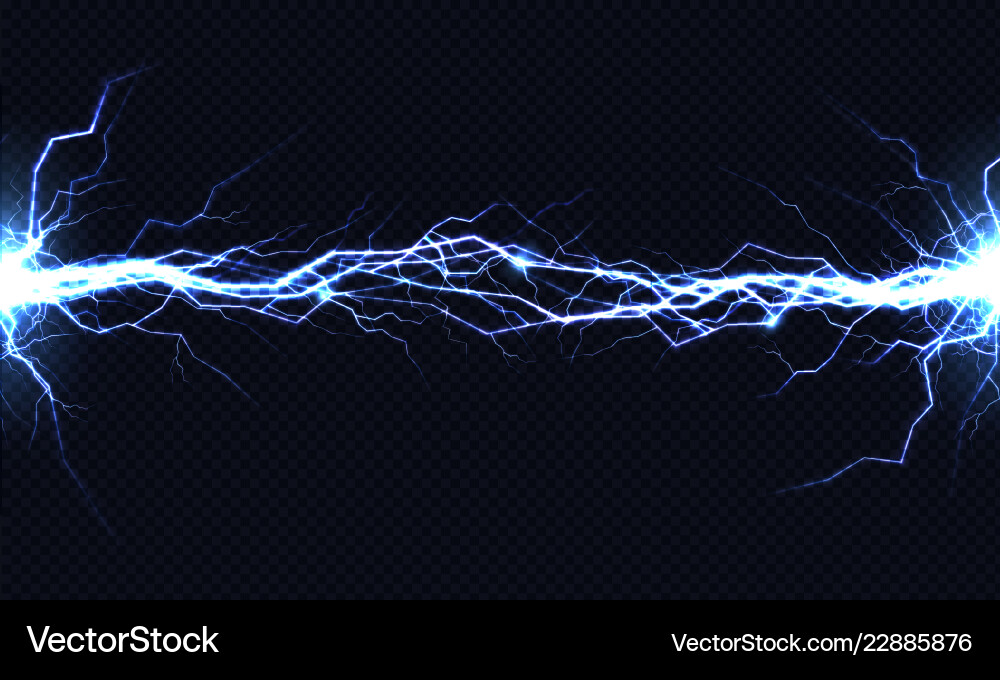 Electrical Discharge - 3D Light Effect Royalty Free Vector