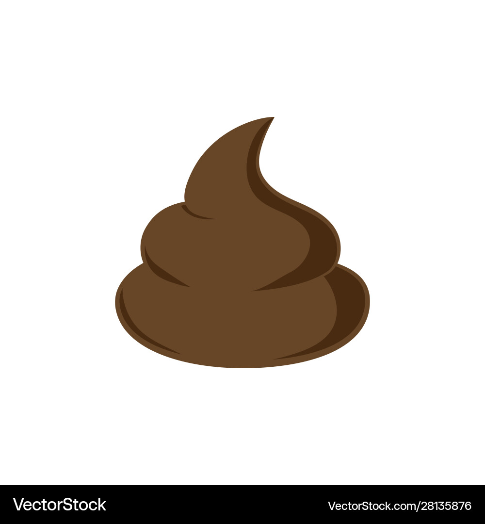 Pile wtinky putrid poop cartoon Royalty Free Vector Image