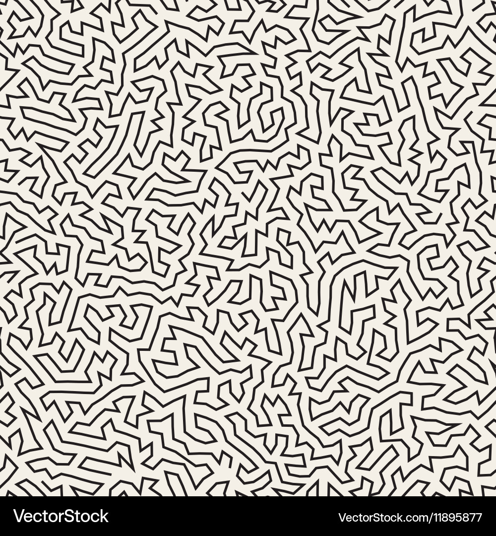 Complex Maze Black and White Royalty Free Vector Image