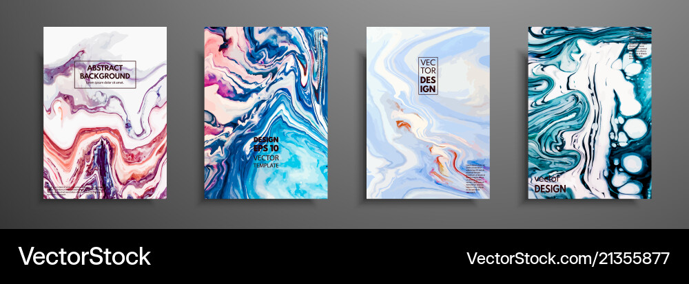 Fluid Acrylic Marble Texture Royalty Free Vector Image