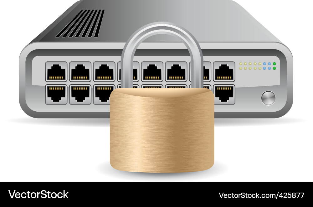 Network Data Protection Royalty Free Vector Image