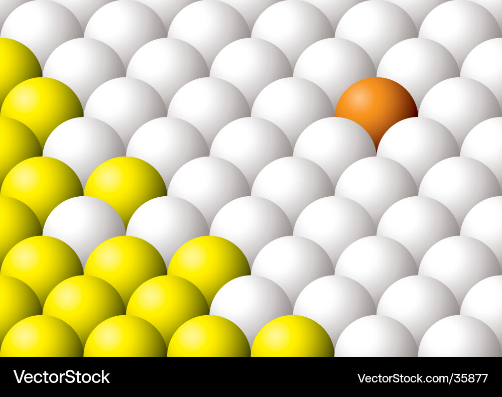 Odd ball out Royalty Free Vector Image - VectorStock