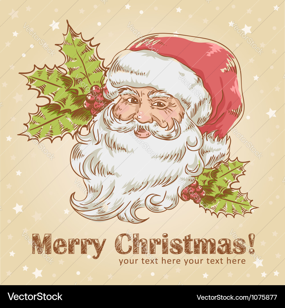 Smiling santa claus Royalty Free Vector Image - VectorStock
