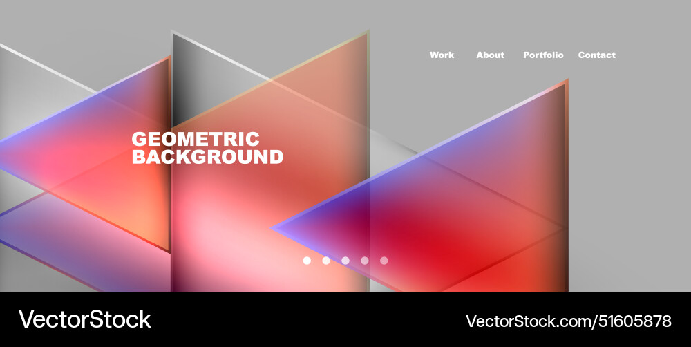 Metal triangles with colorful bright Royalty Free Vector