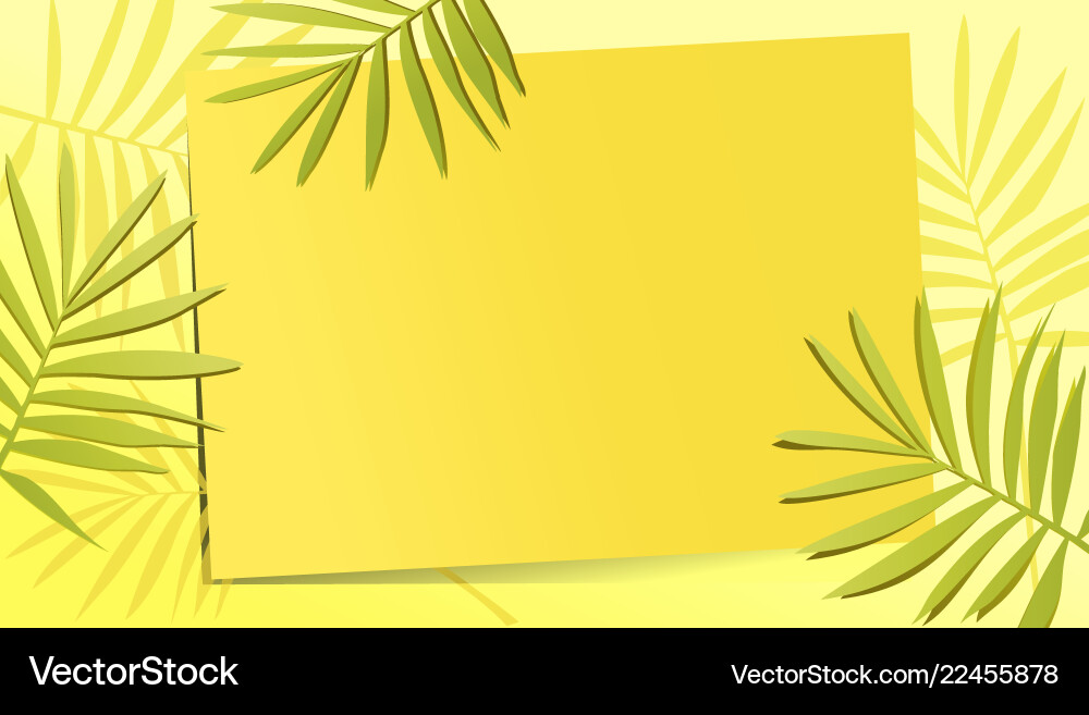 Summer yellow background Royalty Free Vector Image