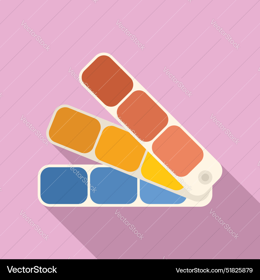Color palette showing samples for creative design Vector Image