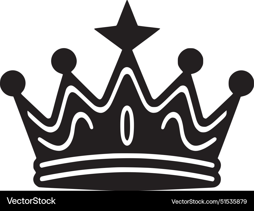 Coronation - minimalist and simple silhouette Vector Image
