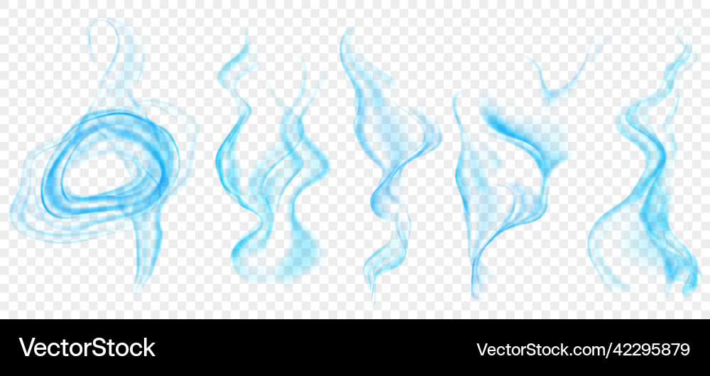 Smoke set Royalty Free Vector Image - VectorStock