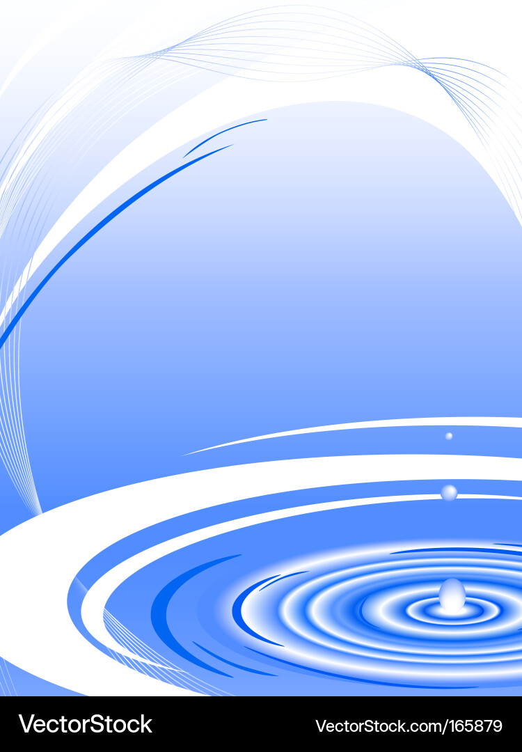 Water frame Royalty Free Vector Image - VectorStock