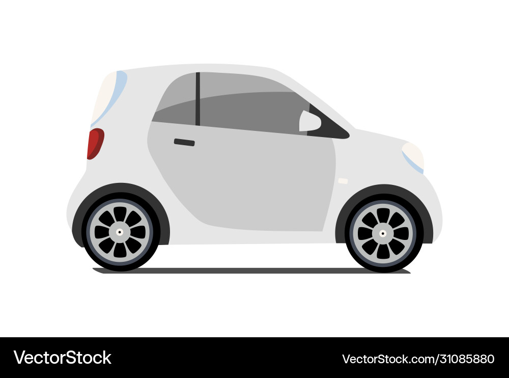 Car sharing logo city micro grey eco Royalty Free Vector