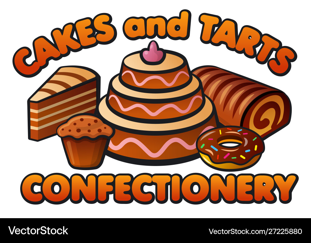 Confectionery logo Royalty Free Vector Image - VectorStock