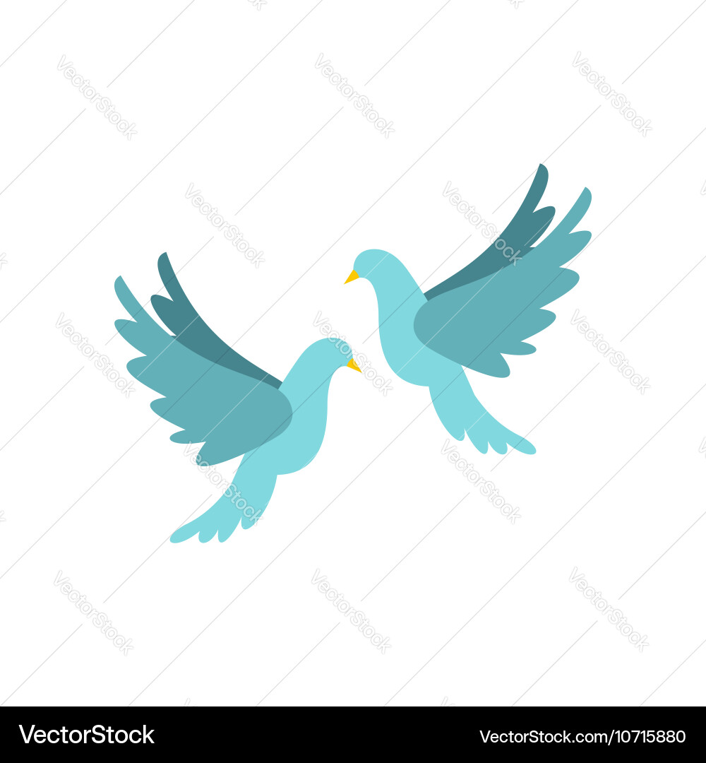 Elegant Doves Icon Royalty Free Vector Image - VectorStock