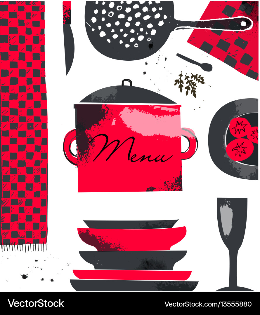 Restaurant cafe menu design template Royalty Free Vector