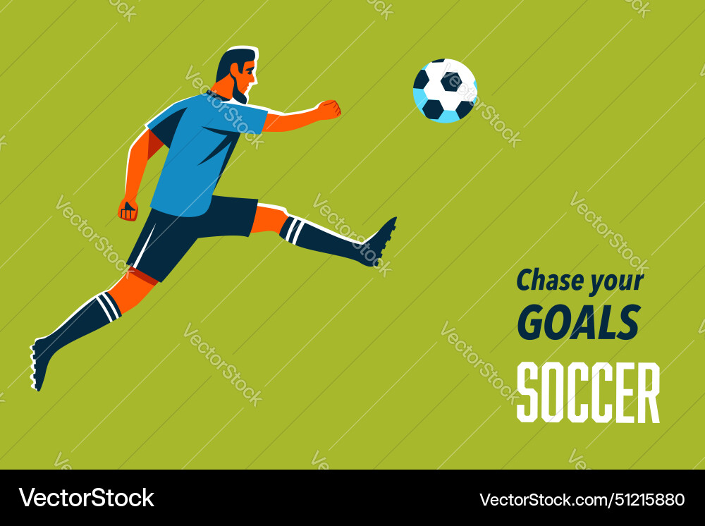 Soccer poster Royalty Free Vector Image - VectorStock