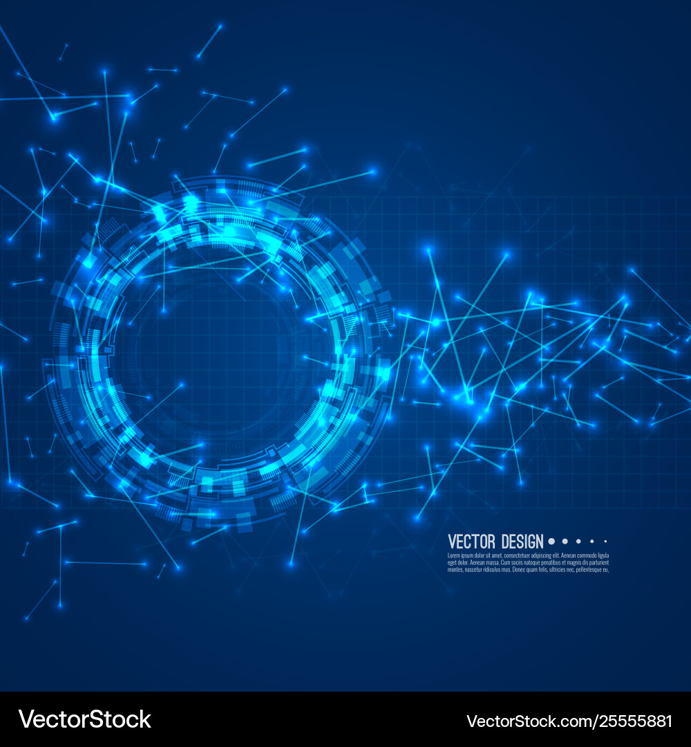 Abstract Technology Network Royalty Free Vector Image