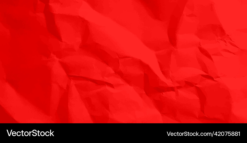 Crumbled Red Paper Texture Royalty Free Vector Image