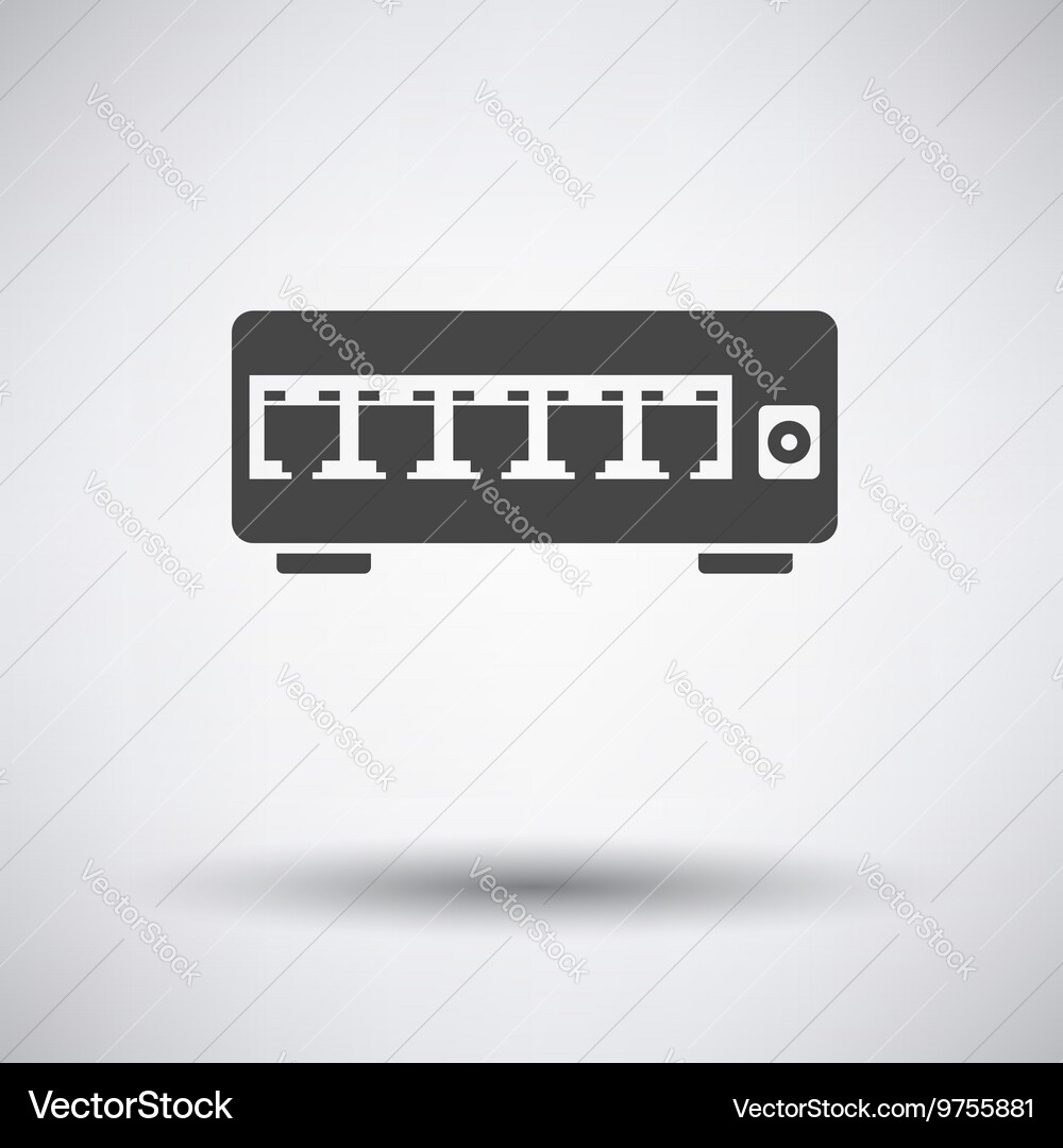 Ethernet switch icon Royalty Free Vector Image
