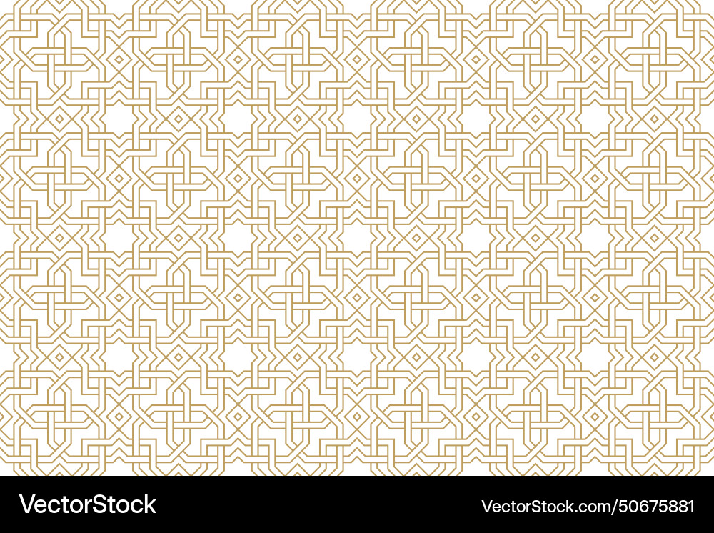 Seamless geometric pattern in authentic arabian Vector Image