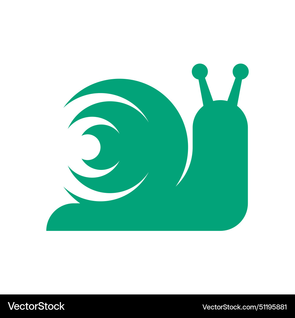 Snail logo Royalty Free Vector Image - VectorStock