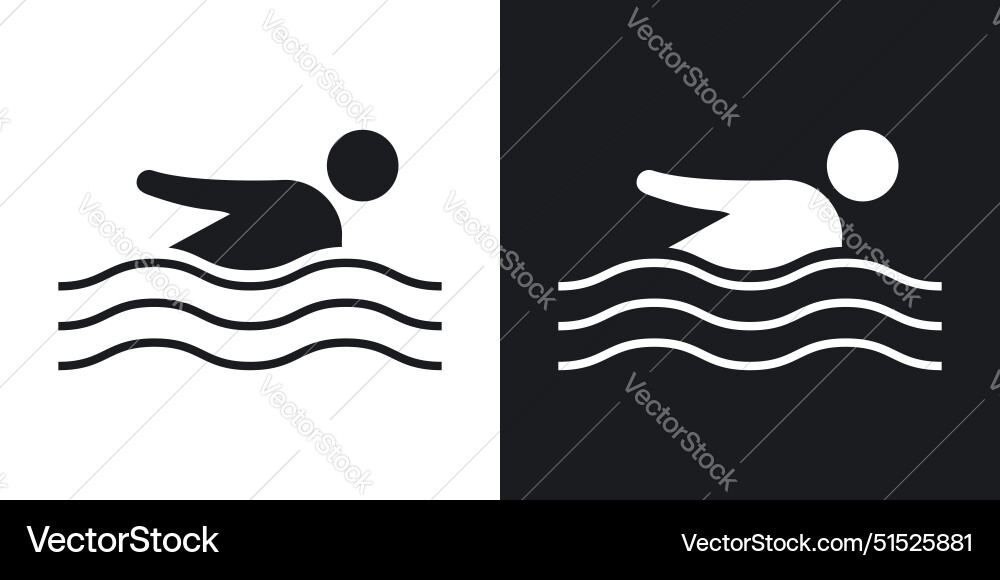 Swimmer icon Royalty Free Vector Image - VectorStock