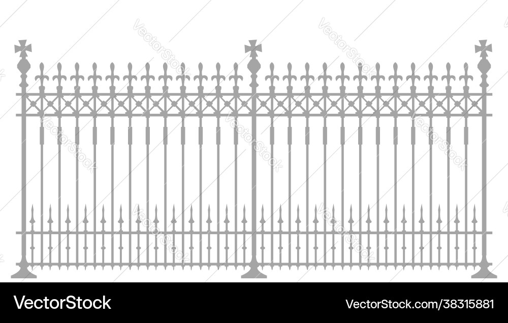 Victorian fence styles Royalty Free Vector Image