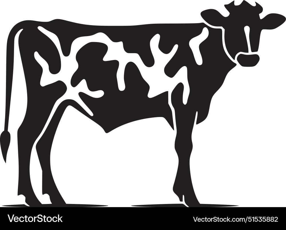 Cow - minimalist and simple silhouette Royalty Free Vector