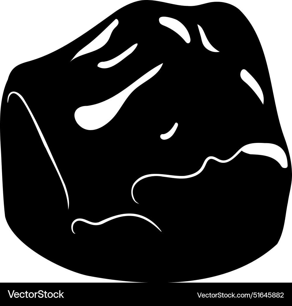 Shape of natural gold nugget Royalty Free Vector Image