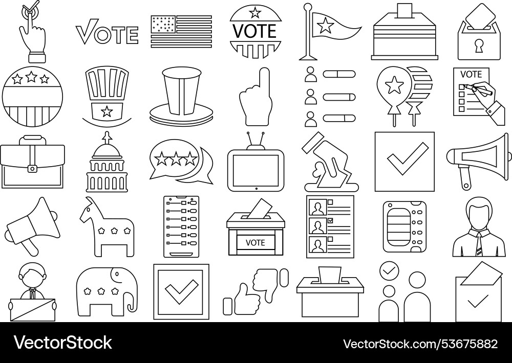 Voting and election Royalty Free Vector Image - VectorStock