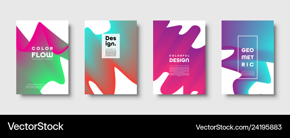 Abstract trendy geometric background with liquid Vector Image Abstract trendy geometric background with liquid Vector Image