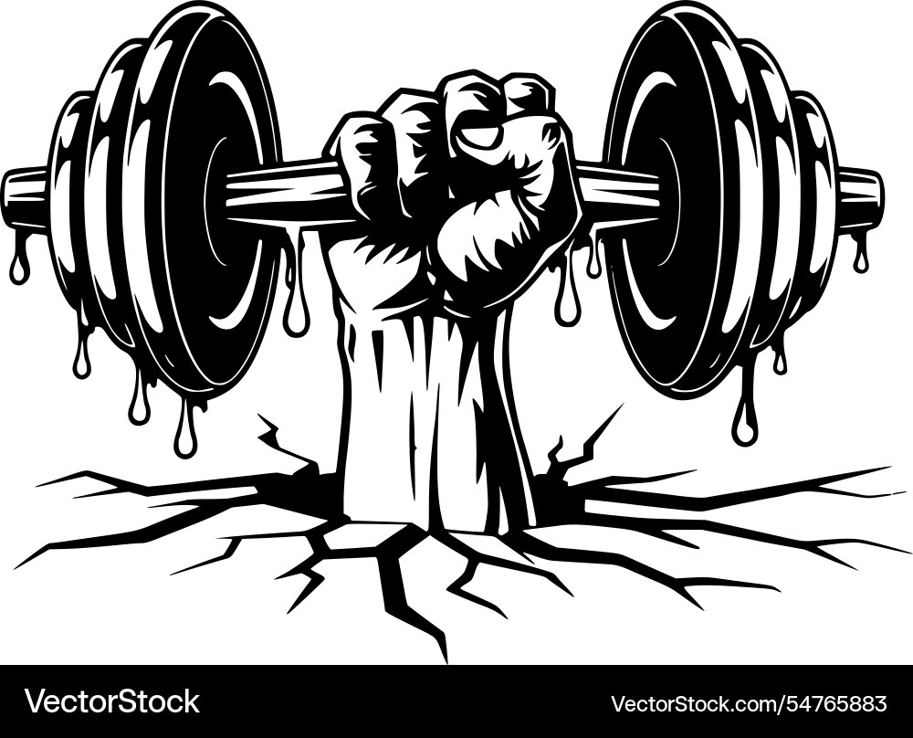Dumbbell svg Royalty Free Vector Image - VectorStock