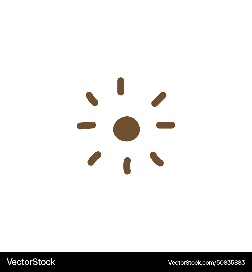 Stylized sun symbol Royalty Free Vector Image - VectorStock