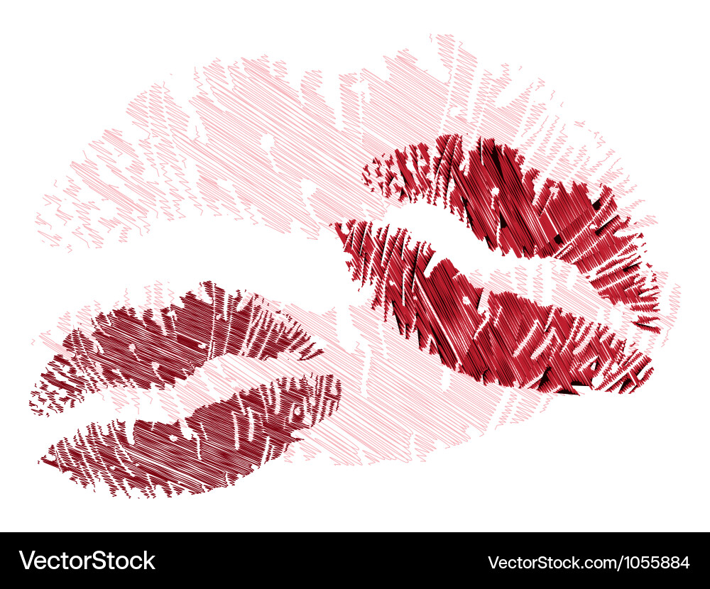 Lipstick kisses Royalty Free Vector Image - VectorStock