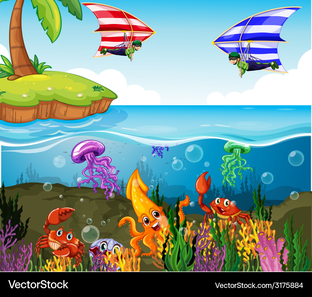 Ocean Royalty Free Vector Image - VectorStock
