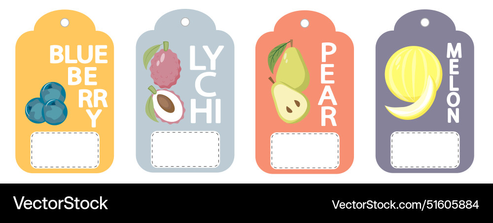Set of labels price tags fruit posters Royalty Free Vector