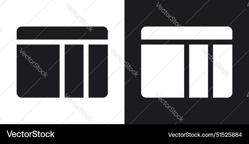 Table layout icon Royalty Free Vector Image - VectorStock