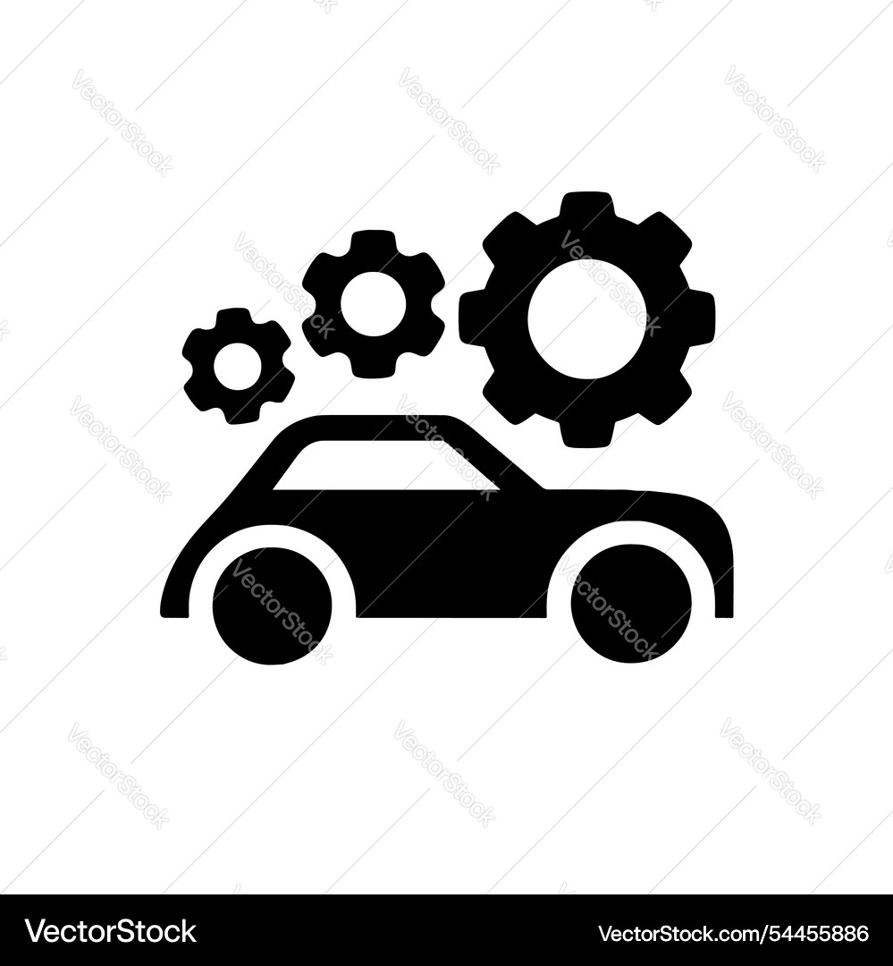 Auto Reparatur-Ikone Lizenzfreies Vektorbild