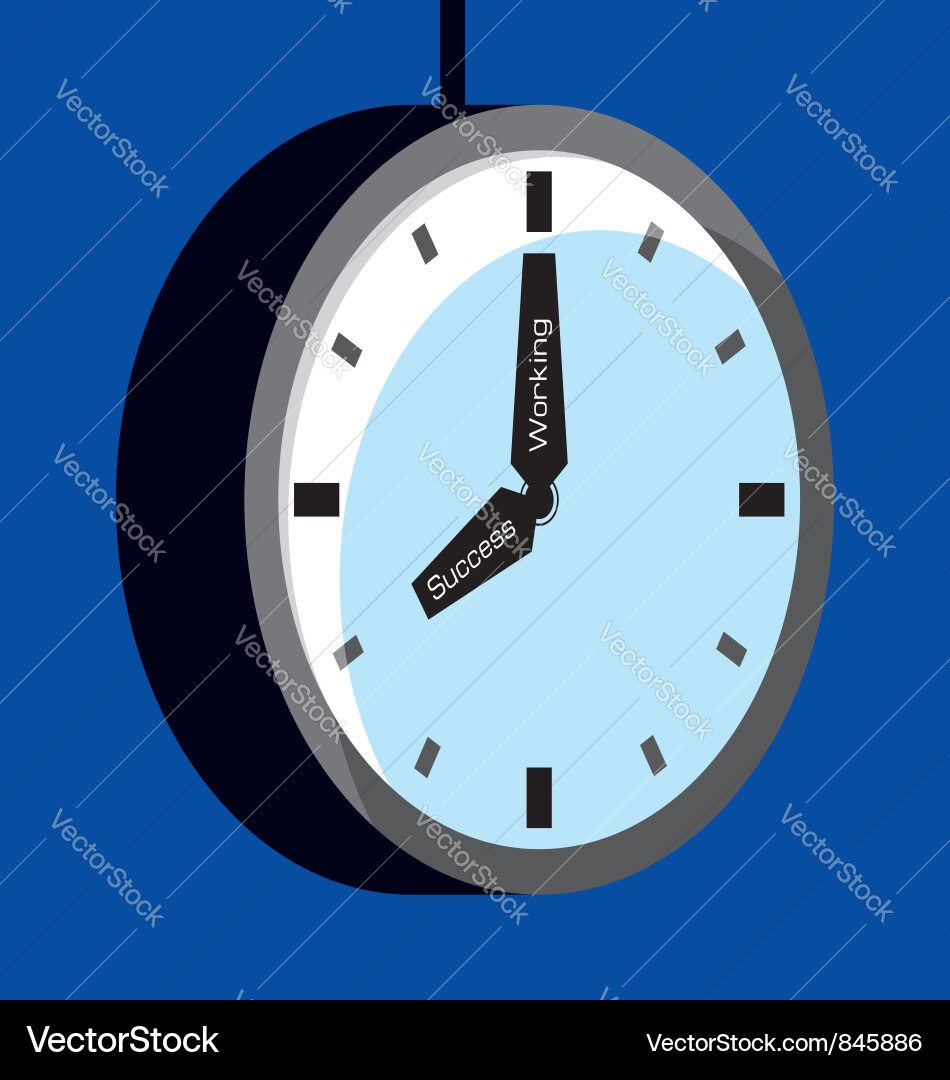 Clock Royalty Free Vector Image - VectorStock