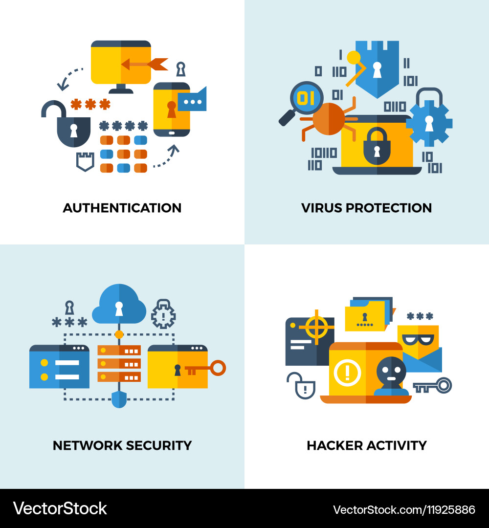 Cloud Security & Data Protection Royalty Free Vector