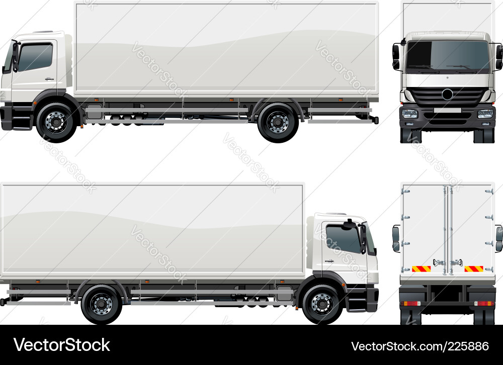 Delivery cargo truck Royalty Free Vector Image