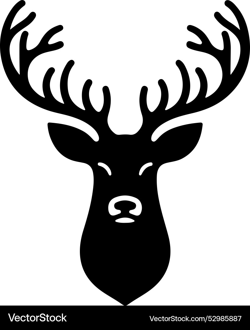 Deer logo template Royalty Free Vector Image - VectorStock