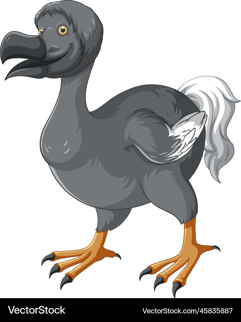 Dodo bird extinct animal Royalty Free Vector Image