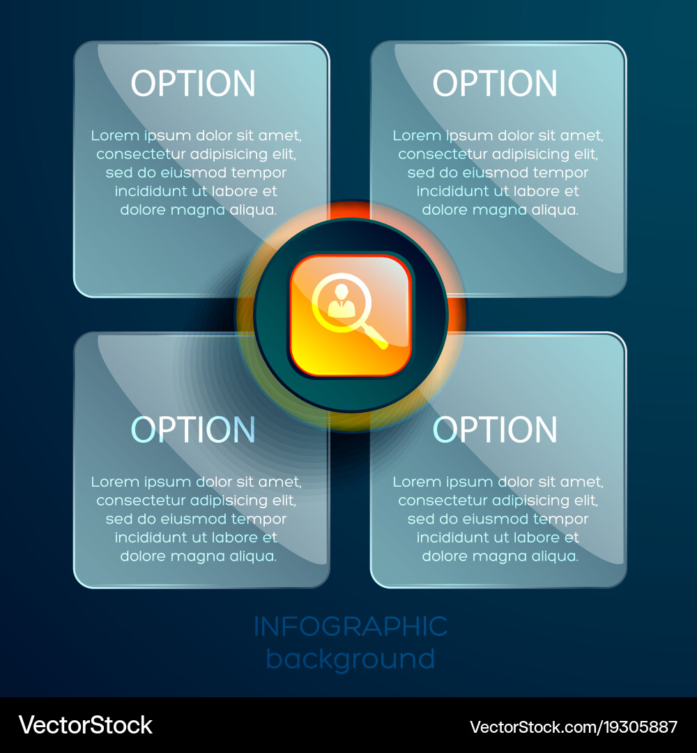Infographic web template Royalty Free Vector Image