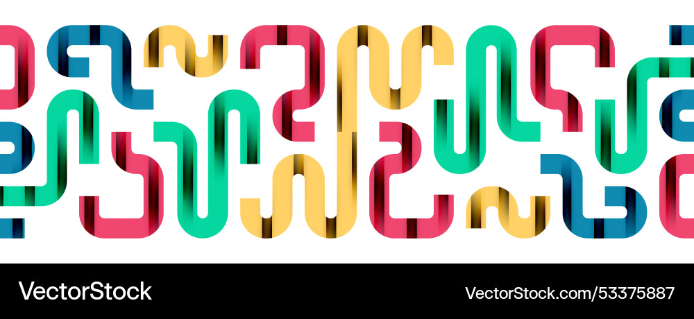 Lines abstract letter style design background Vector Image