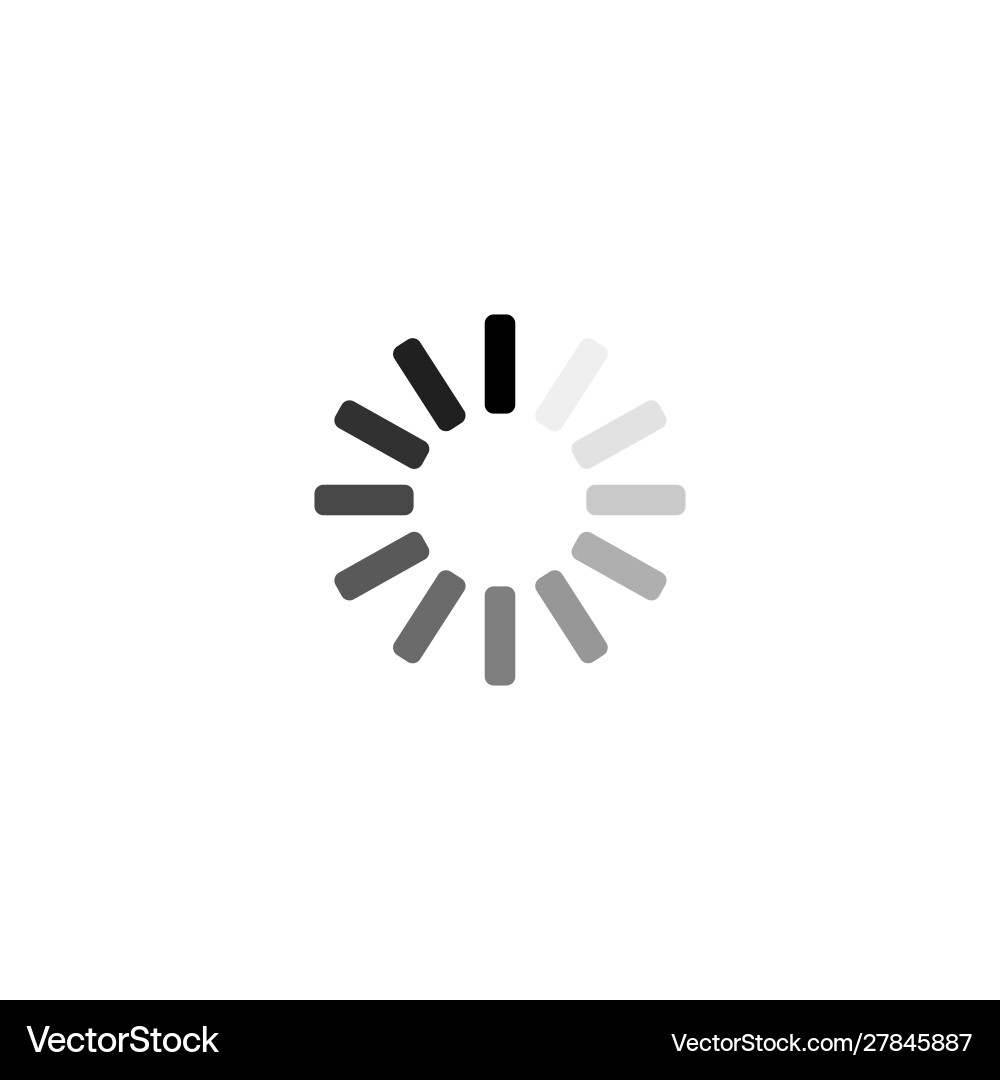 Loading icon load white background Royalty Free Vector Image