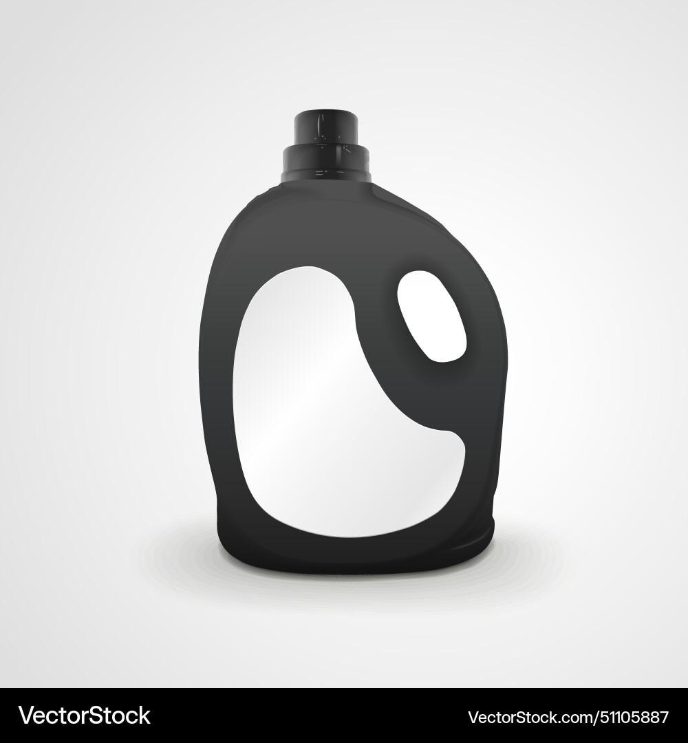 Plastic detergent container Royalty Free Vector Image
