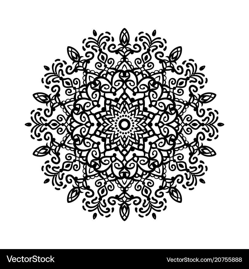 Mandala design element Royalty Free Vector Image